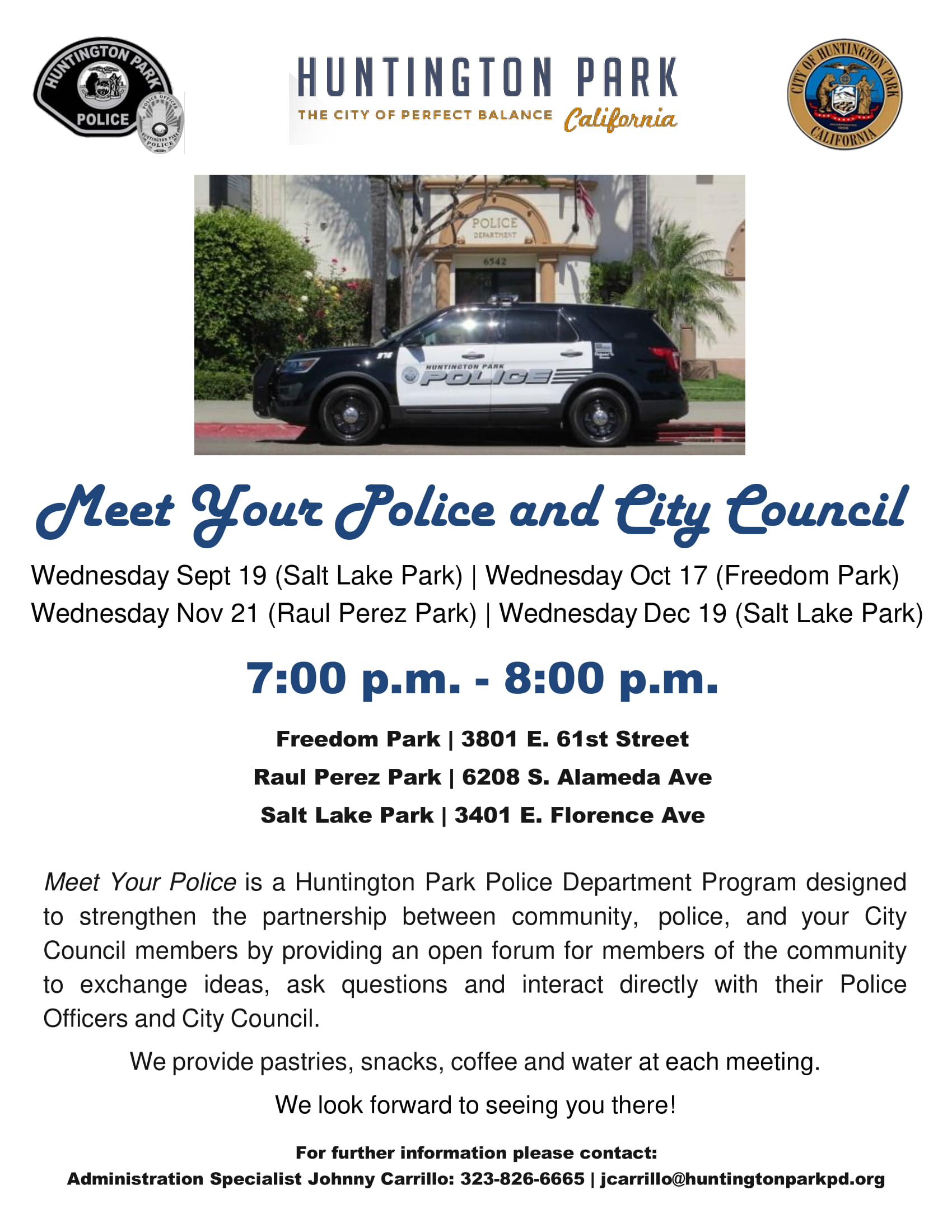 Meet Your Police 2018 Sept-Dec-1 - Huntington Park Police Department