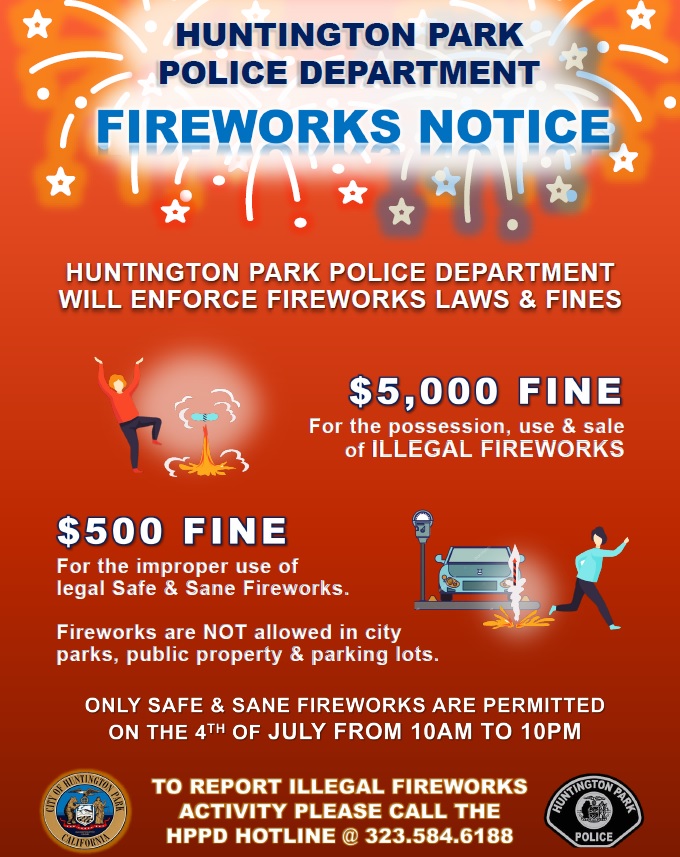 FIREWORKS 2020 - Huntington Park Police Department